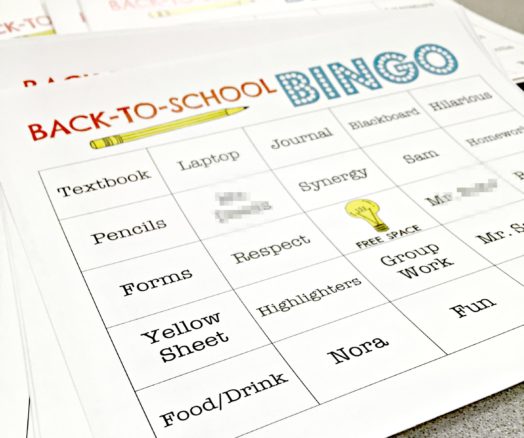 Class Procedures Bingo - Free Printable - Teaching Sam and Scout